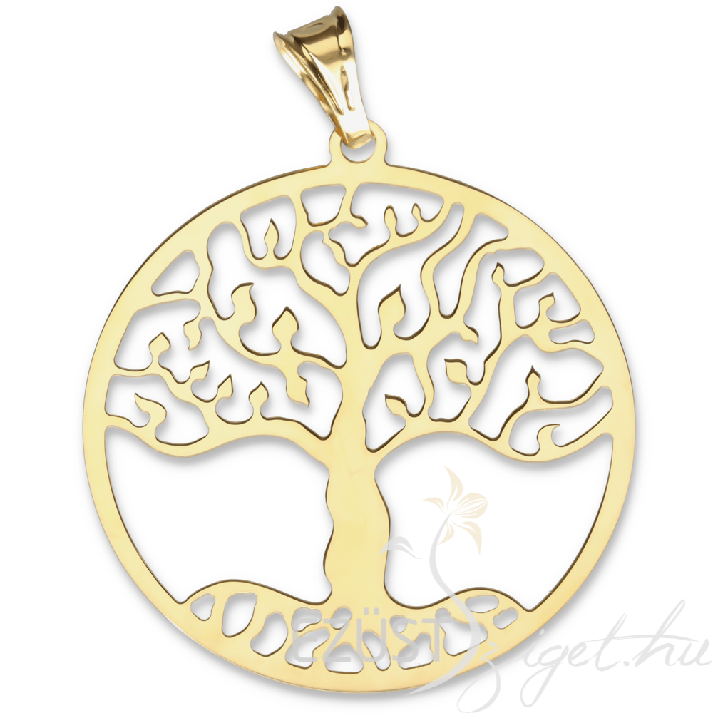 Nagy Aranyozott Életfa Medál - MEDÁLOK KÖVEK NÉLKÜL, HOROSZKÓP ...
