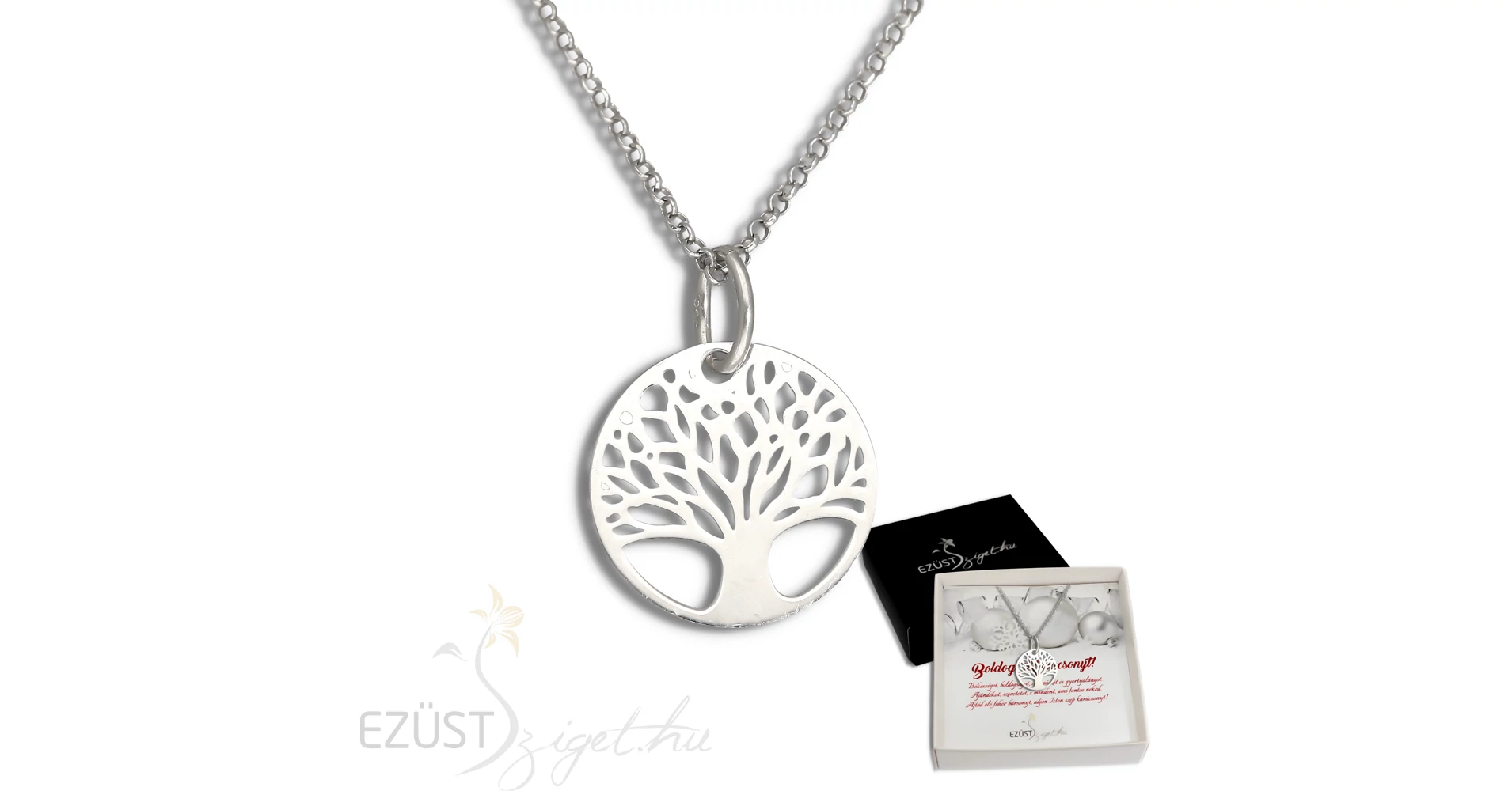 Az Élet Fája Nyaklánc - Karácsonyra - Ezüst ékszerek - Több 1000 ezüst ...